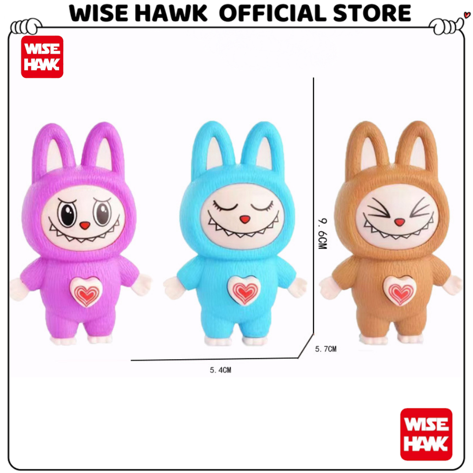 Jual WISE HAWK Boneka Labubu Mainan Lucu Mengubah emoji Dengan ...