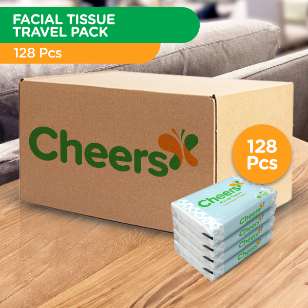 Jual Cheers Facial Tissue Travel Pack [70 s x 4 pcs x 32 pax] | Shopee ...
