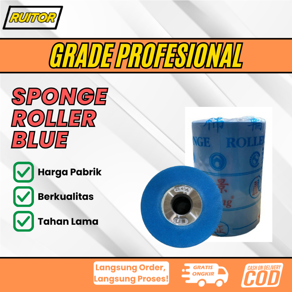 Jual Drum Sander Biru | Dudukan Amplas Biru | Sponge Roller Blue ...