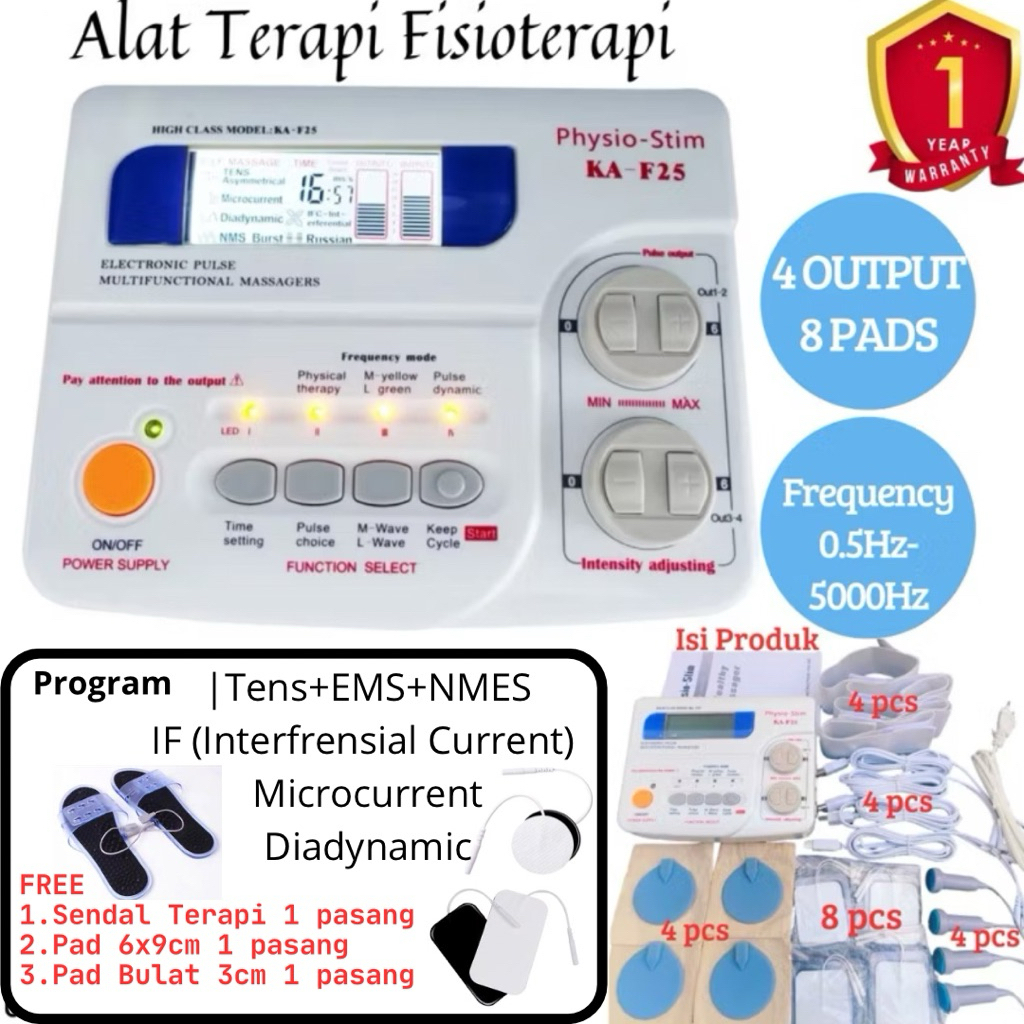 Jual Alat Terapi Fisioterapi TENS EMS IF NMES KA-F25 | Bonus Sendal ...