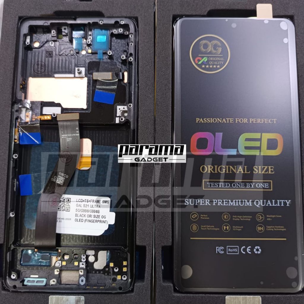 Jual LCD SAMSUNG S21 ULTRA 5G G998 G998B TOUCHSCREEN OLED FINGERPRINT ...