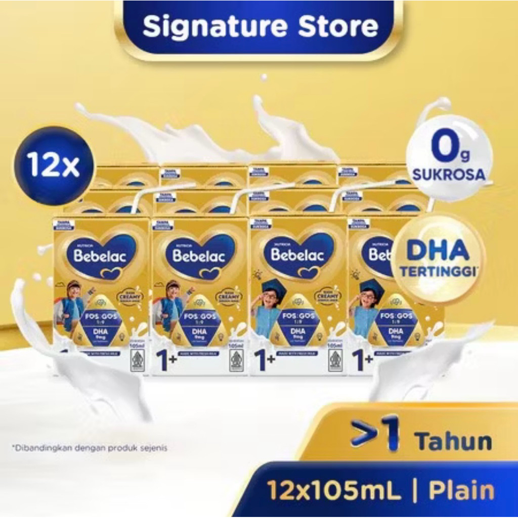 Jual Bebelac Susu Formula Cair Rasa Plain / Coklat 105ml x 12 (Bebelac ...