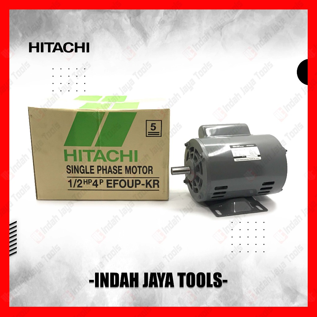 Jual HITACHI Dinamo Elektro Motor 1/2 HP 0.37 KW - Electro Single ...
