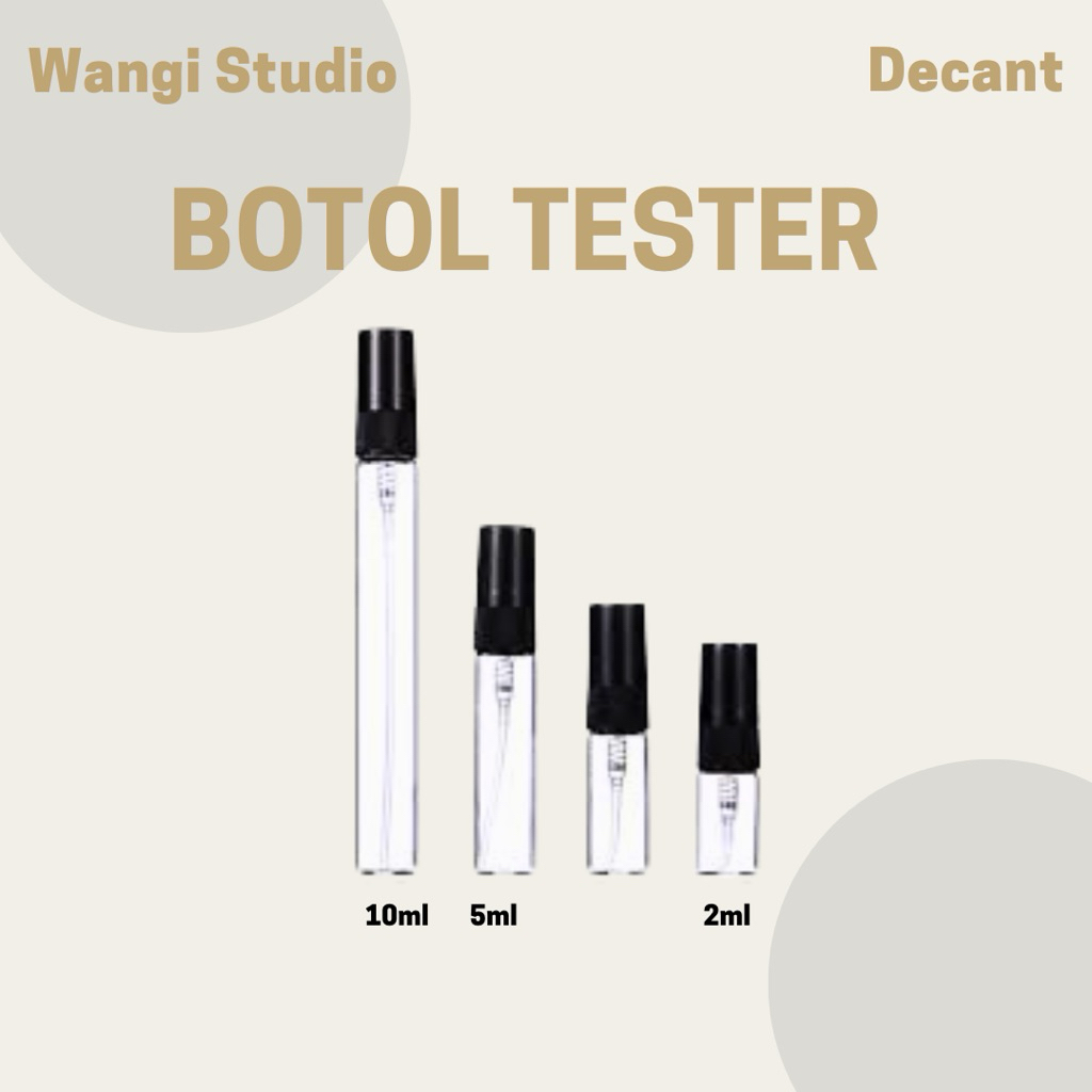 Jual Botol Spray Kaca 10ml 5ml 2ml/ Botol semprot vial decant | Shopee ...