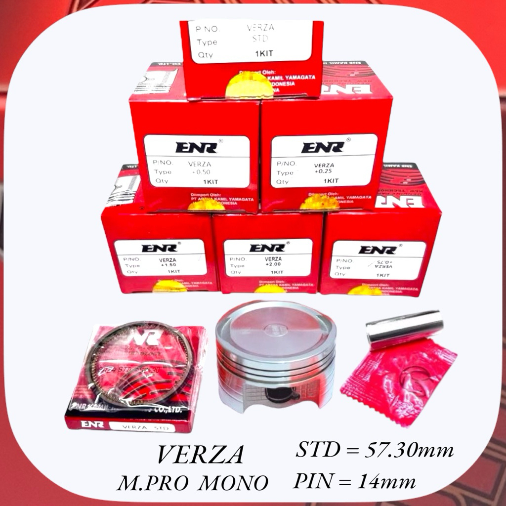 Jual Piston Kit Set Honda VERZA MEGAPRO NEW MONO Os : STD 25 50 75 100 ...