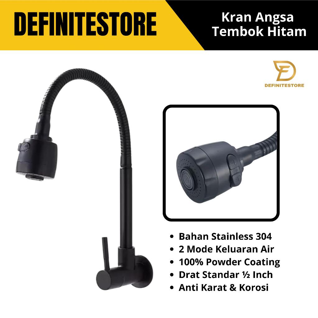 Jual Kran Cuci Piring Hitam Kran Dapur Kran Sink Flexible Kran Wastafel ...