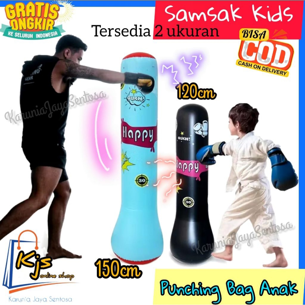 Jual Samsak tinju anak punching bag anak samsak kids 120 cm | Shopee Indonesia
