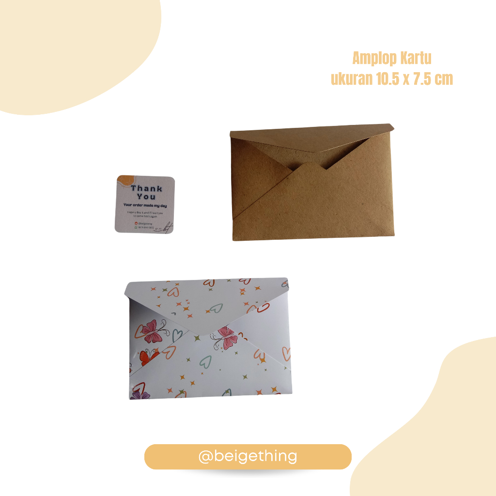 Jual Amplop Mini | Amplop Vintage Kraft | Amplop Coklat | Amplop Glossy ...