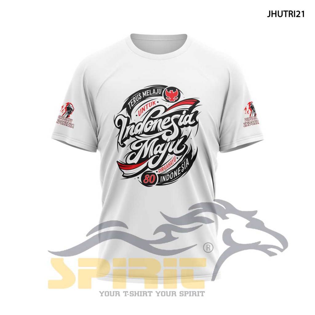 Jual kaos dirgahayu 17 agustus hut ri ke-80 tema kemerdekaan nkri ...