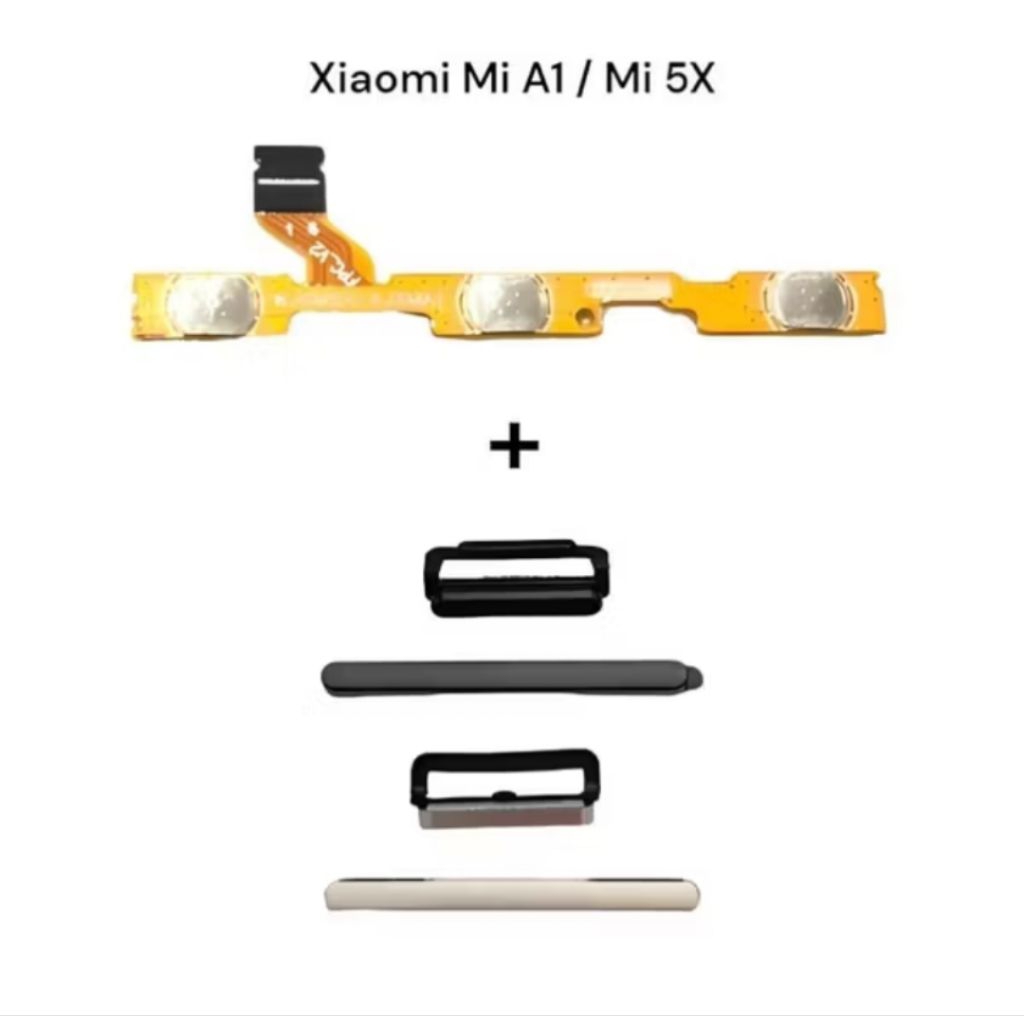Jual Tombol flexible on off volume Xiaomi Redmi A1 / Mi 5X ori 1 set ...
