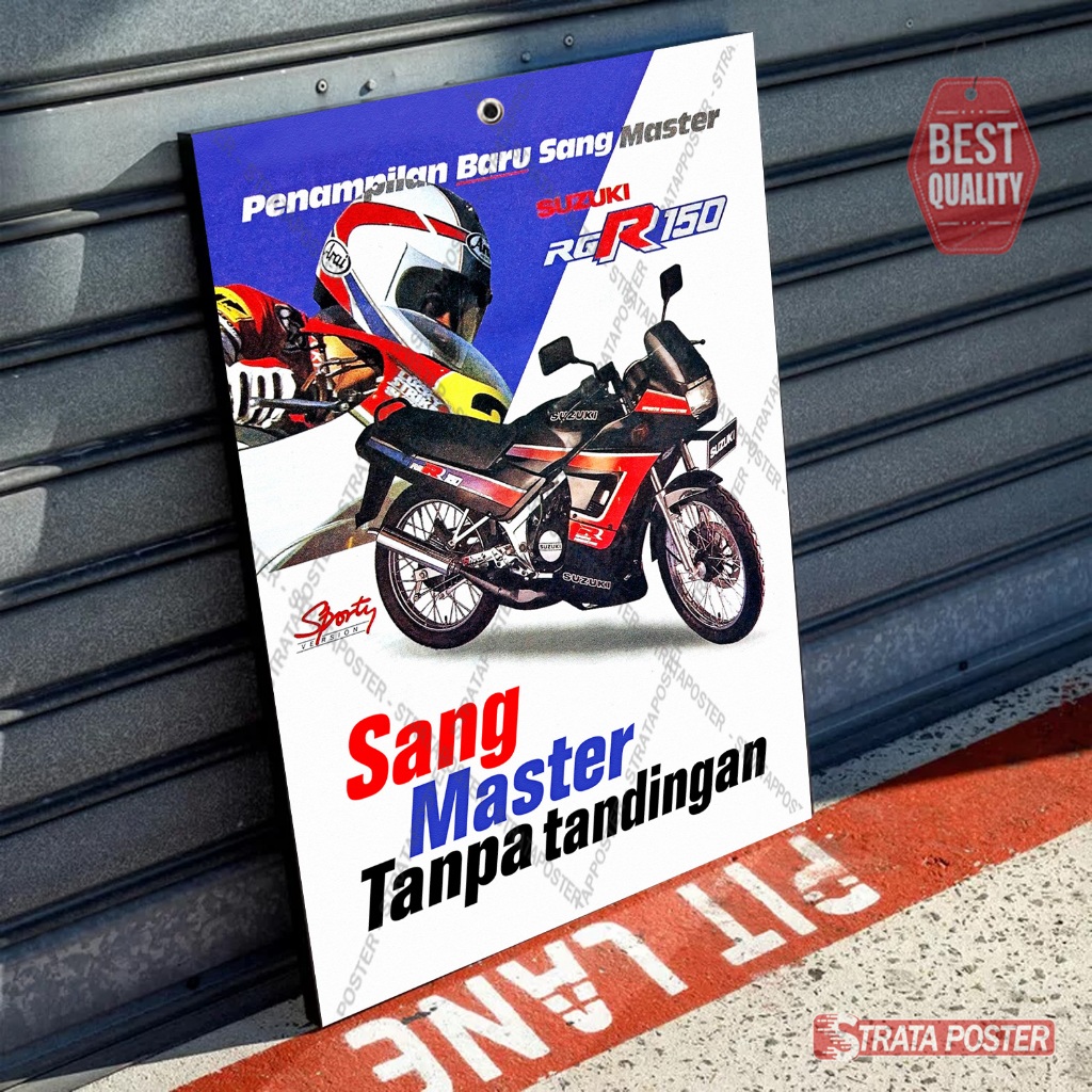 Jual Poster Motor Klasik Suzuki RG Dekorasi Hiasan dinding Otomotif ...