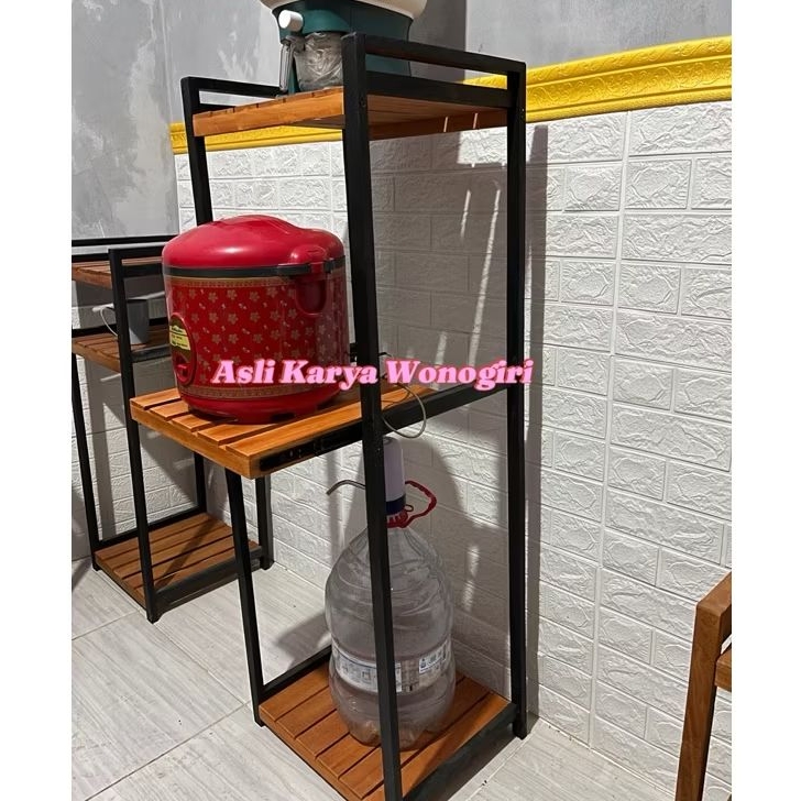 Jual Rak Sliding Galon dan Ricecooker 3 Tingkat Rak Ricecooker Tinggi ...