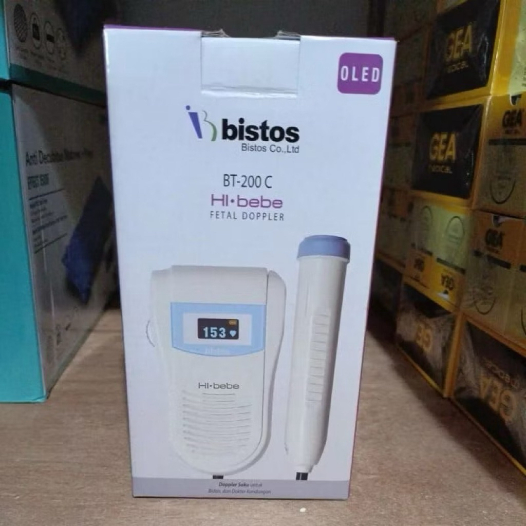 Jual Fetal Doopler Hi bebe Bistos OLED BT-200C Doppler Dopler LCD Warna ...