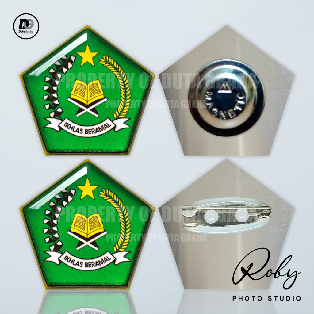 Jual [PIN RESIN] KEMENAG 3CM MAGNET PENITI Pin Bros Aksesoris Souvenir ...