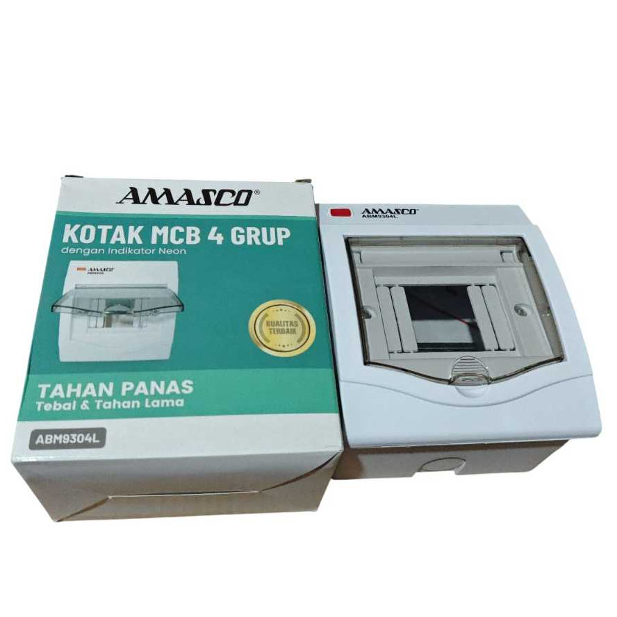 Jual Box MCB Amasco 4 Grup 4 Group Ditanam Ditempel - ABM9304L | Shopee ...