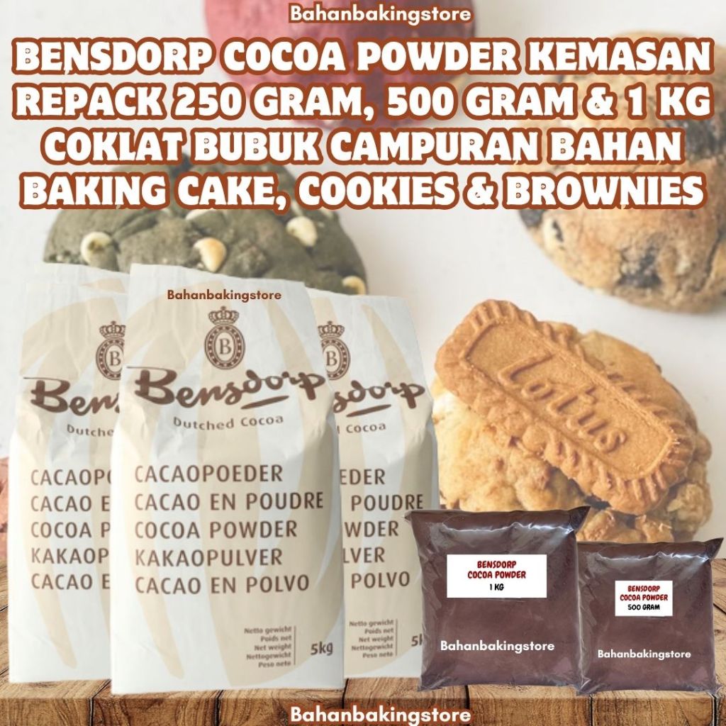 Jual BENSDORP COCOA POWDER KEMASAN REPACK 1 KG & 500 GRAM | COKELAT ...