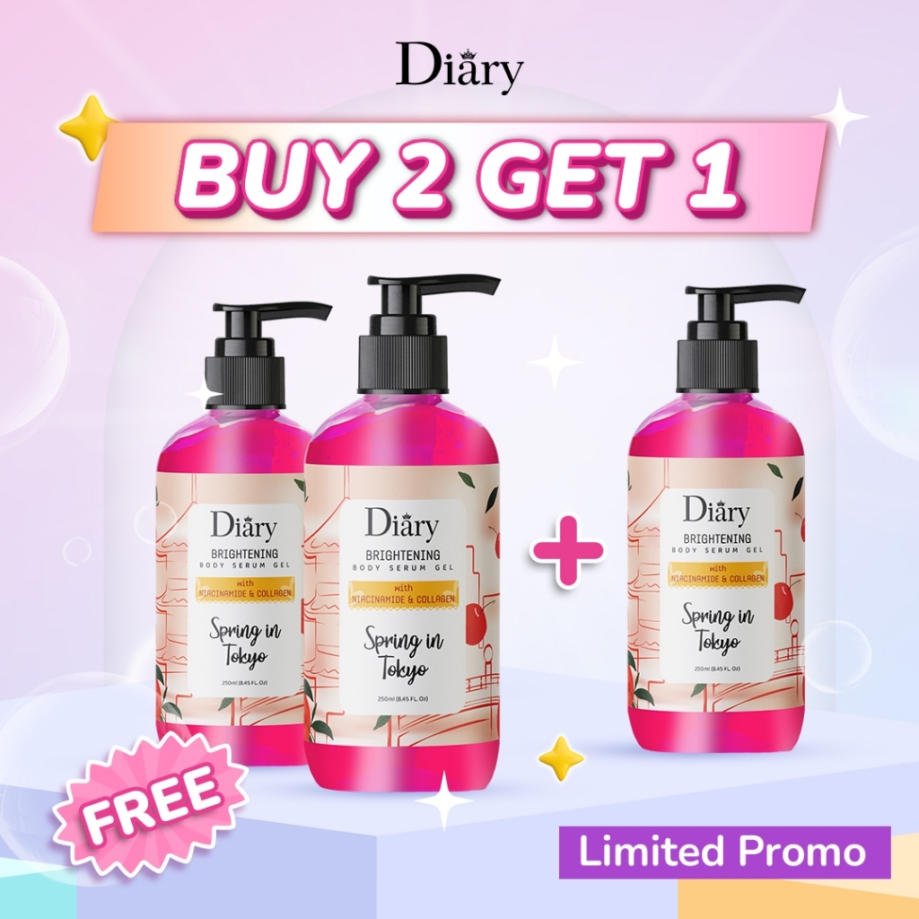 Jual BUY 2 GET 1 CLEAR STOK TERBATAS !! Diary Body Serum Gel ...