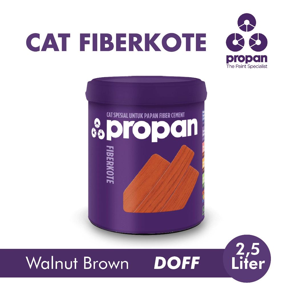 Jual Cat Propan Fiberkote Fibersemen / Walnut Brown DOF 2,5 L ...