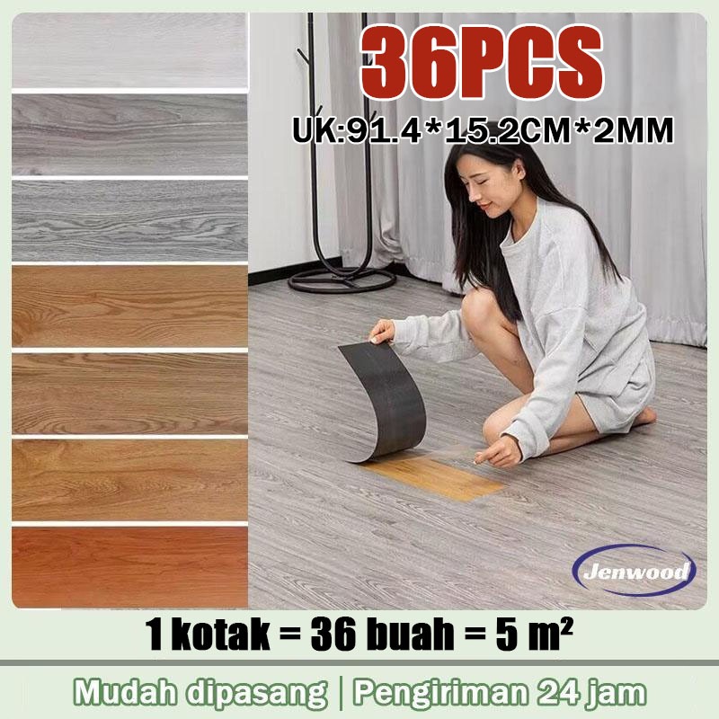 Jual 1 BOX [36 PCS] KARPET LANTAI VINYL Floor Vinyl Lantai Stiker ...