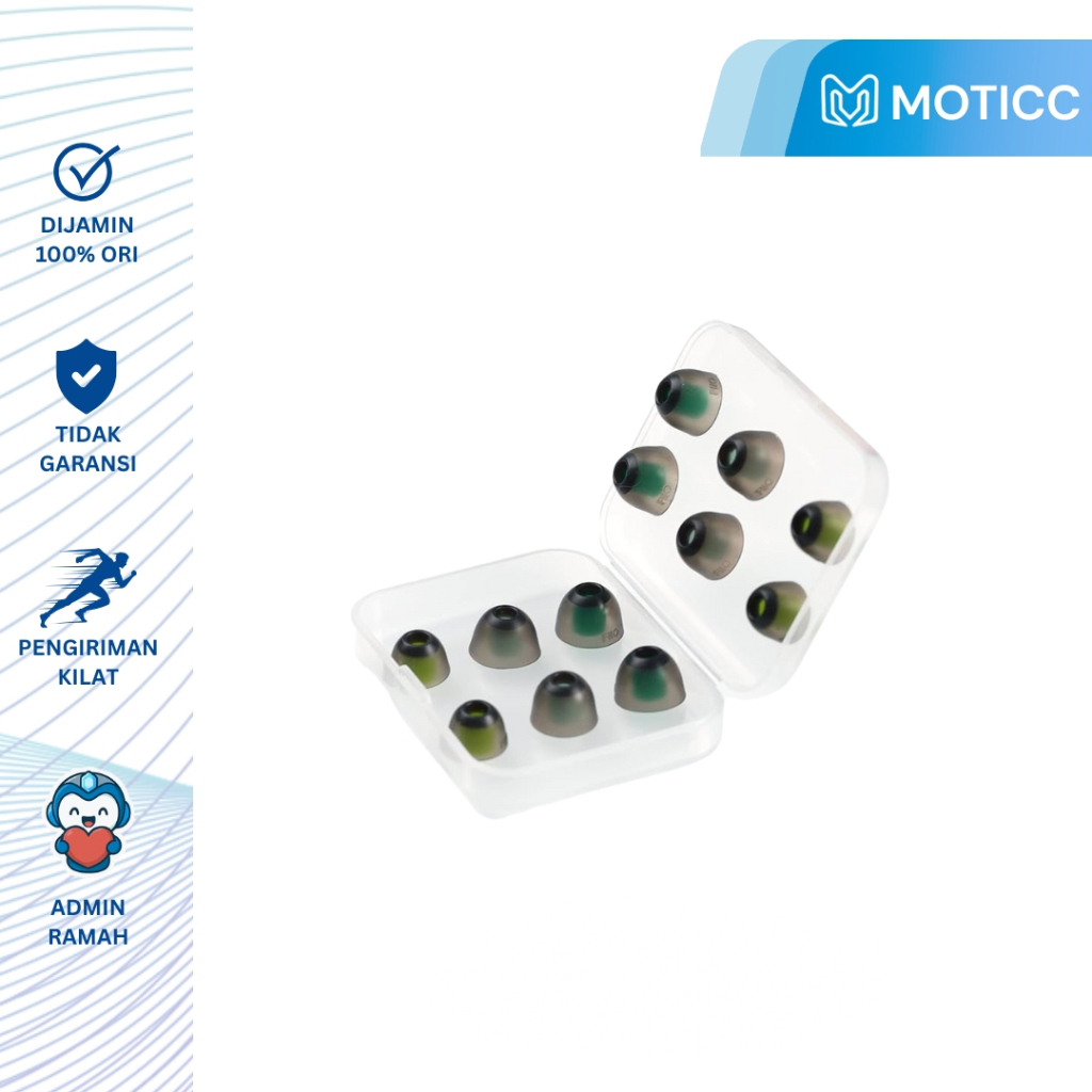 Jual FiiO HS18 Silicone Eartip Eartips Tips alt SpinFit Azla Final JVC ...