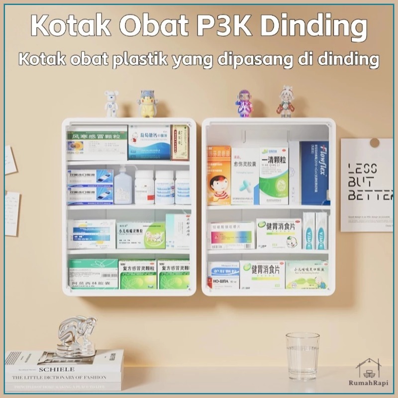 Jual Kotak Obat P3K Dinding First Aid Box Plastik/Kotak penyimpanan ...