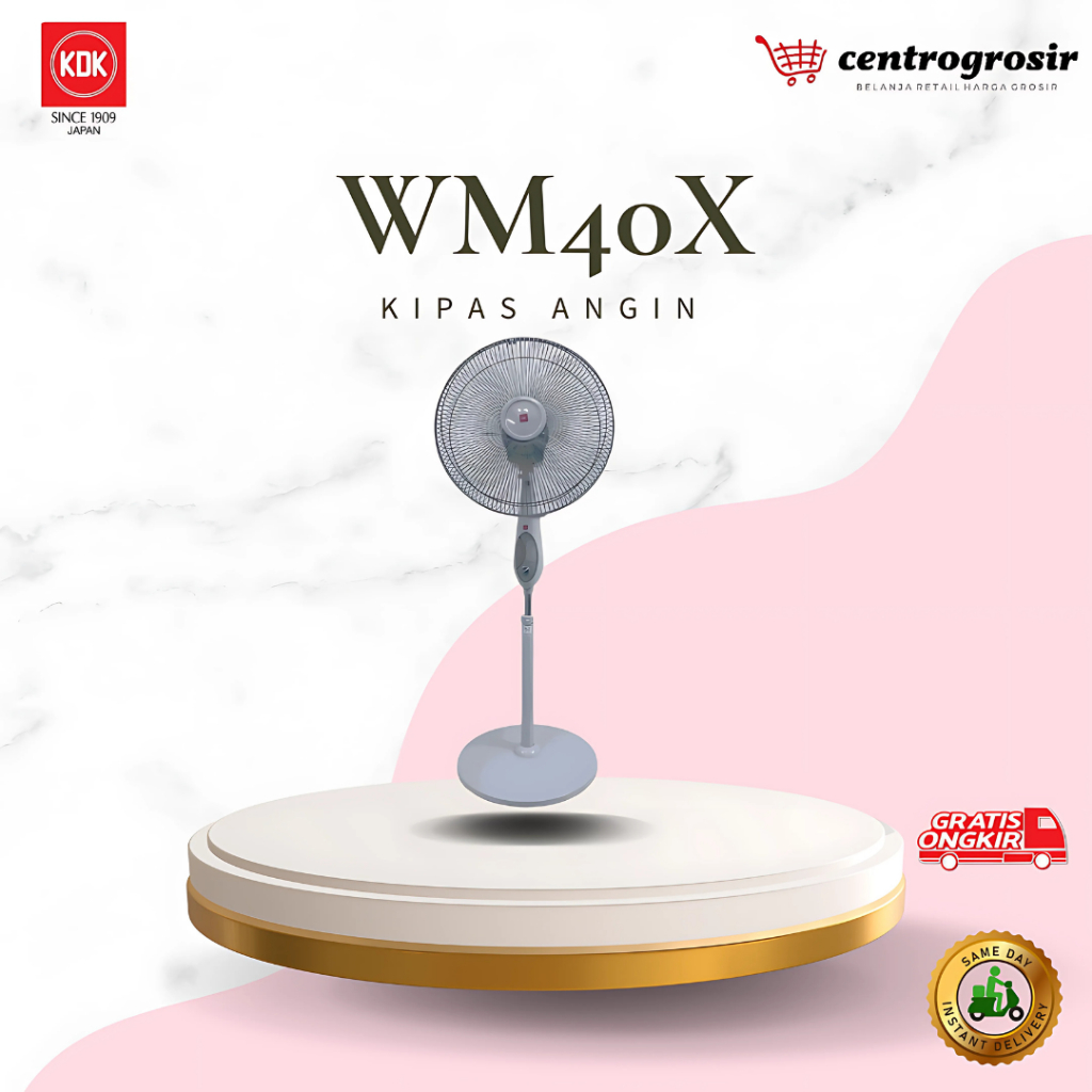 Jual KDK WM40X Stand Fan 16 inch 3 Speed Kipas Angin Berdiri WM-40X ...