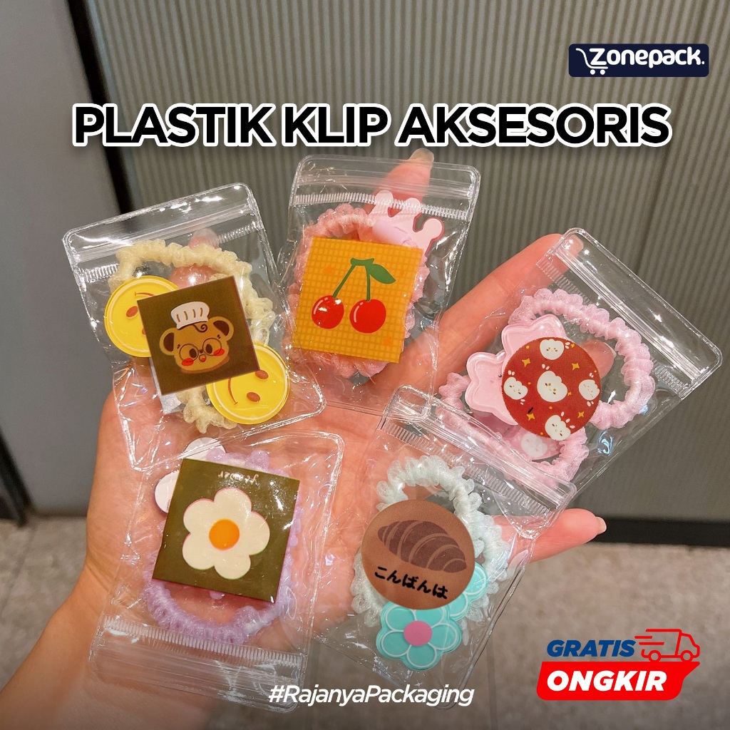 Jual Plastik Klip OPP Transparan Aksesoris | Ziplock Strorage Bag ...