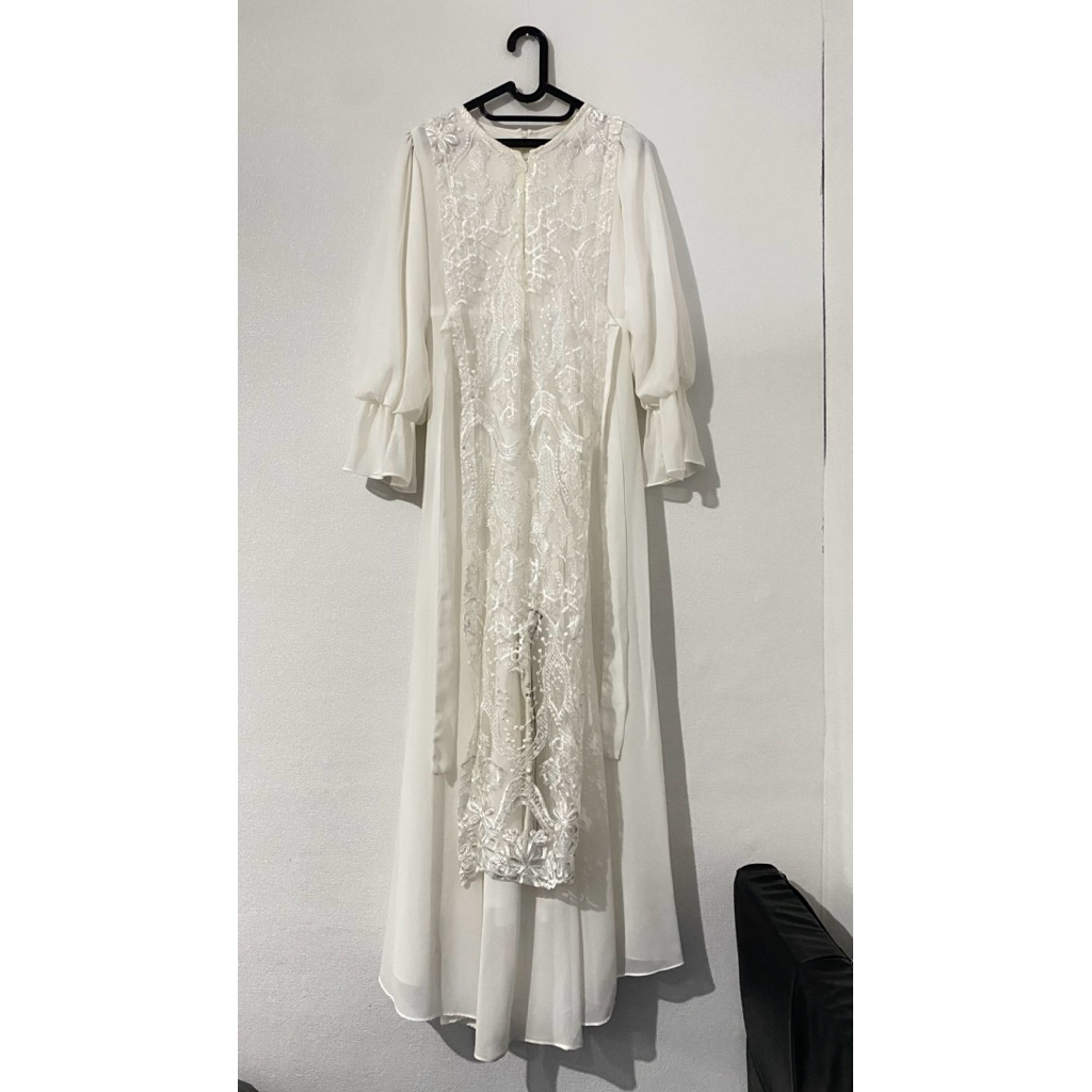 Jual Preloved Dress Brokat Putih | Shopee Indonesia