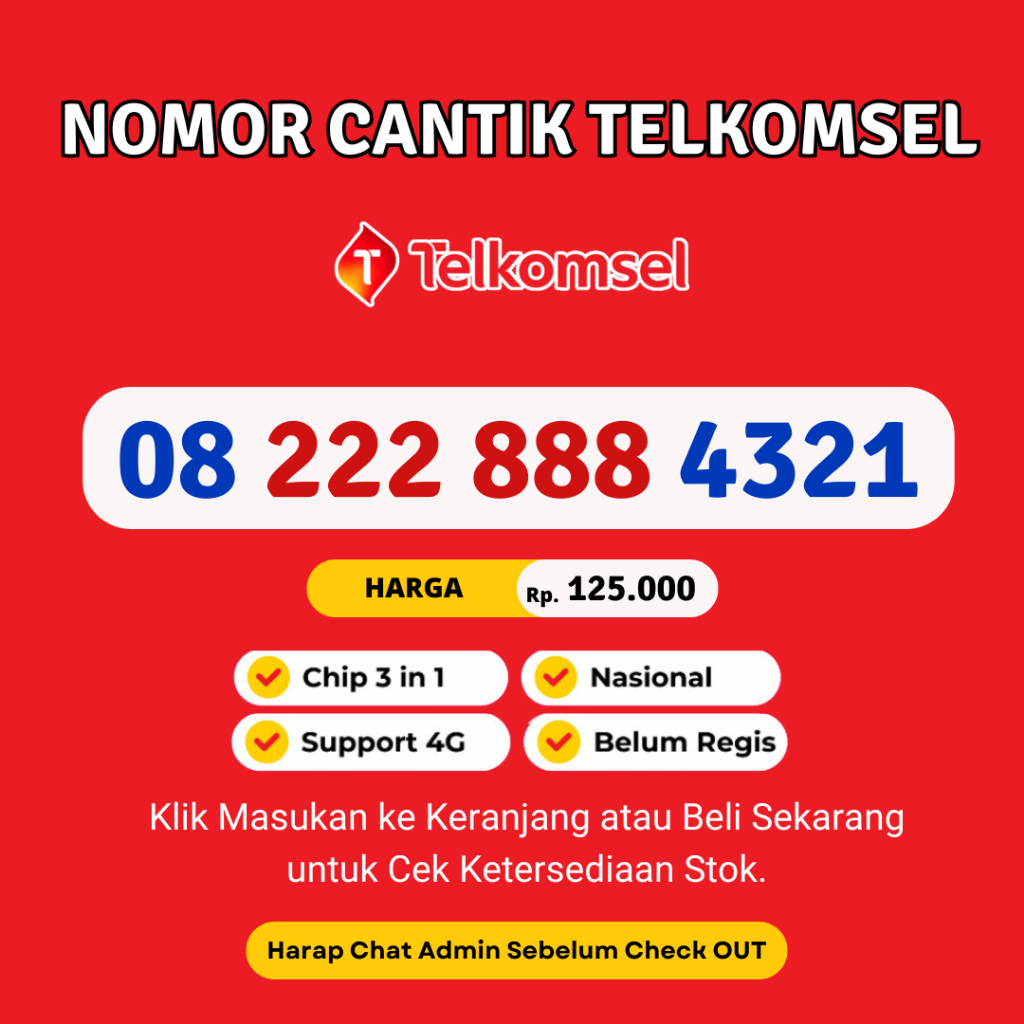 Jual Nomor Cantik Telkomsel Seri Triple Triple Murah Rapi - Nomor Cantik Simpati Murah Support ...