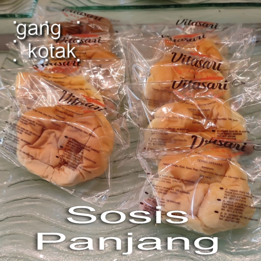 Jual VITASARI BANDUNG Roti Sosis Panjang Satuan | Shopee Indonesia