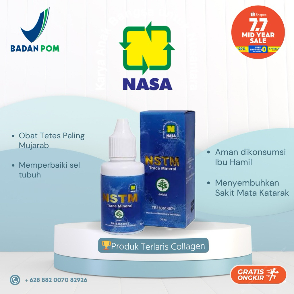 Jual [𝐉𝐀𝐌𝐈𝐍𝐀𝐍 𝐎𝐑𝐈𝐆𝐈𝐍𝐀𝐋] NSTM NASA SUPER TRACE MINERAL/ 810 NSTM / BIO ...