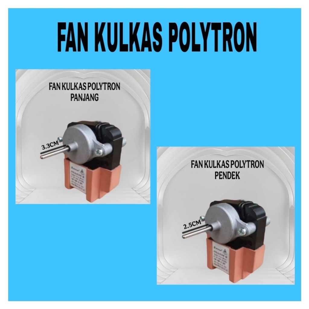 Jual FAN MOTOR KULKAS POLYTRON 2J-5.5H /. DINAMO KIPAS KULKAS / FAN ...