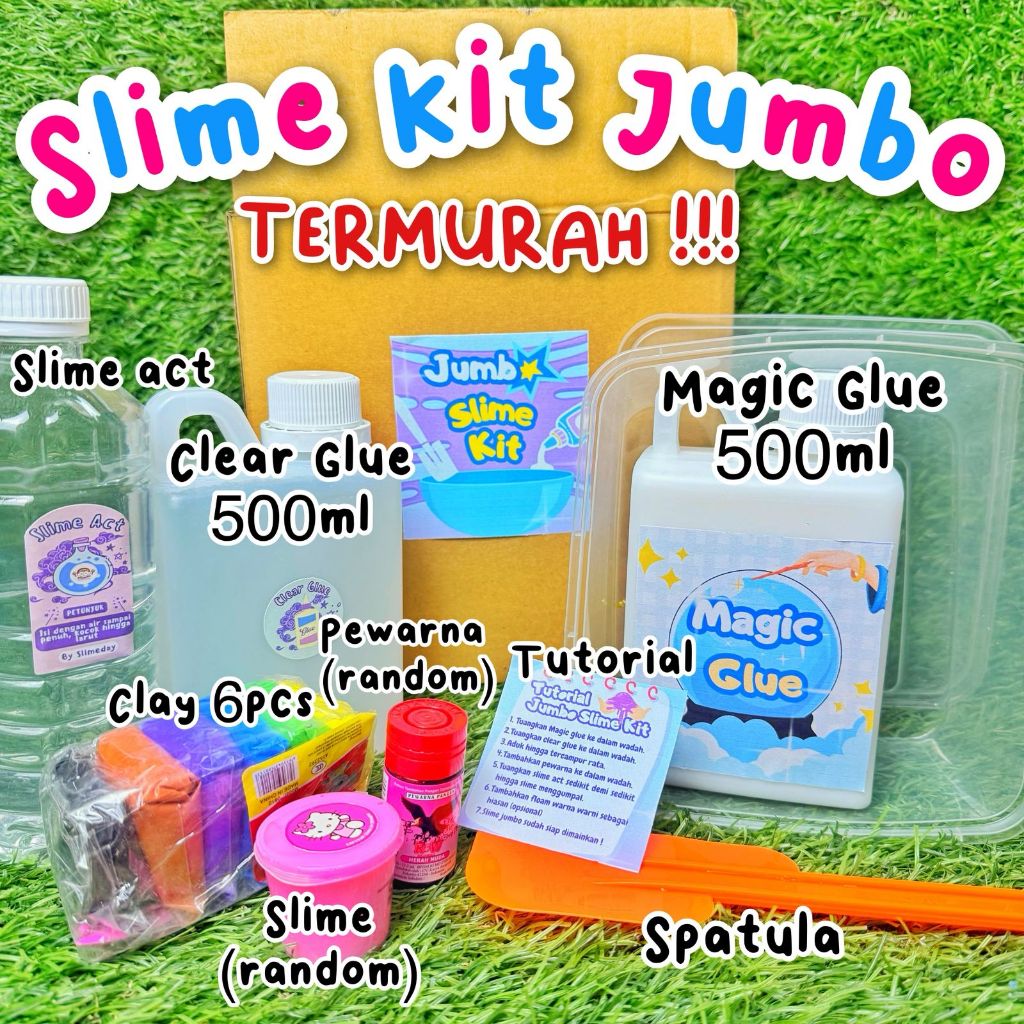 Jual [PROMO] SLIME KIT JUMBO [TERMURAH] MAINAN ANAK II MAINAN KREATIV ...