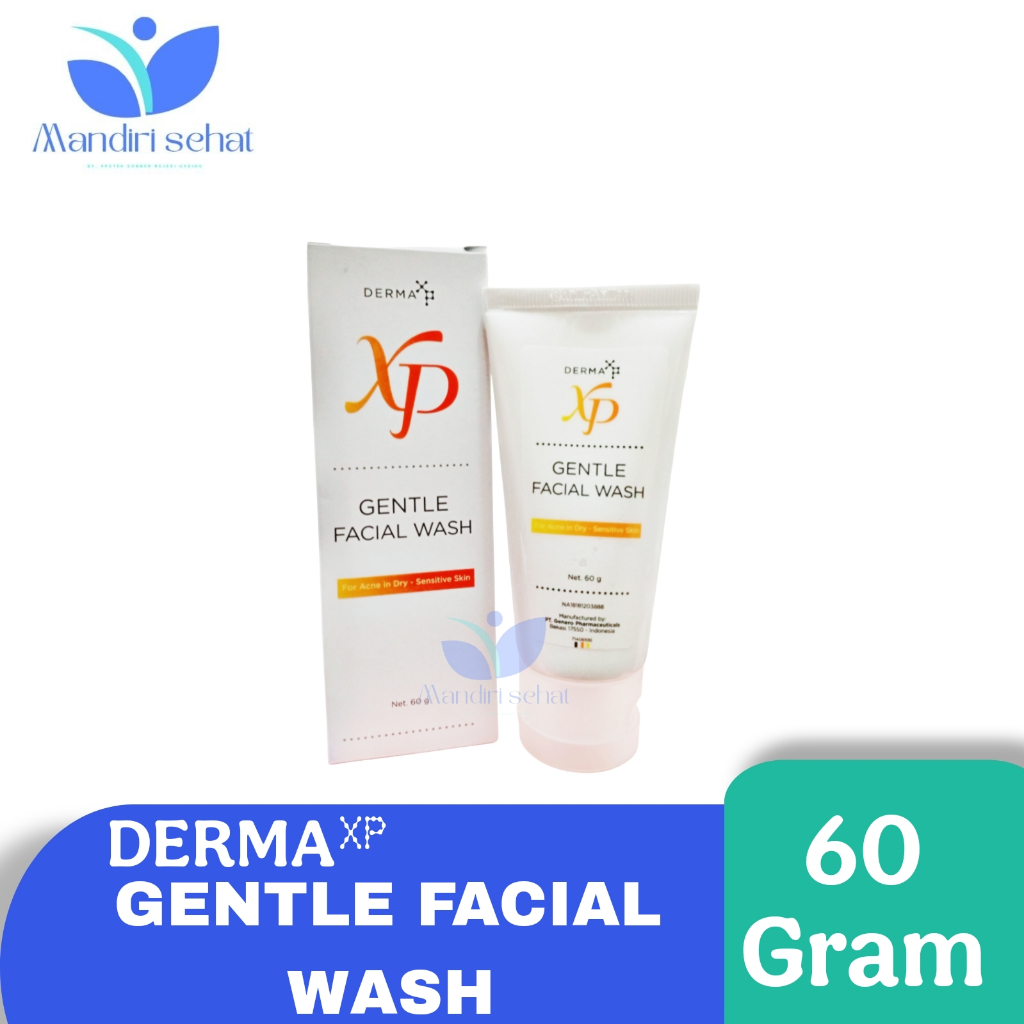 Jual Derma XP Gentle Facial Wash For Acne In Dry Sensitive Skin 60 gr ...