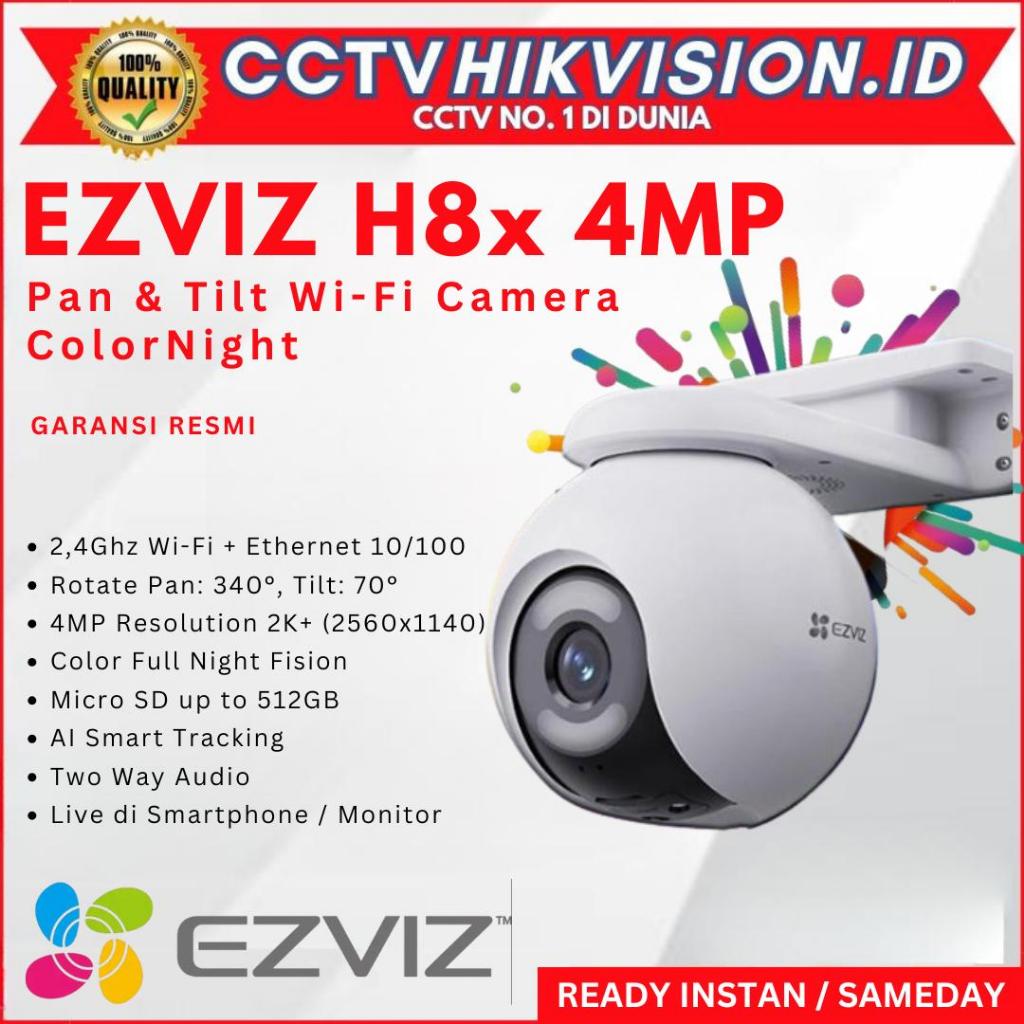 Jual EZVIZ H8x 4MP 2K Pan & Tilt Smart Home Wi-Fi IP Camera CCTV ...