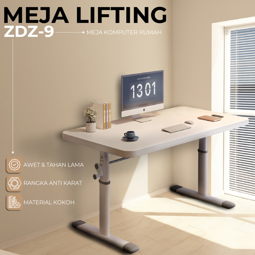 Jual Meja Belajar Adjustable Portable 120CM Meja Kantor Meja Tulis Meja ...