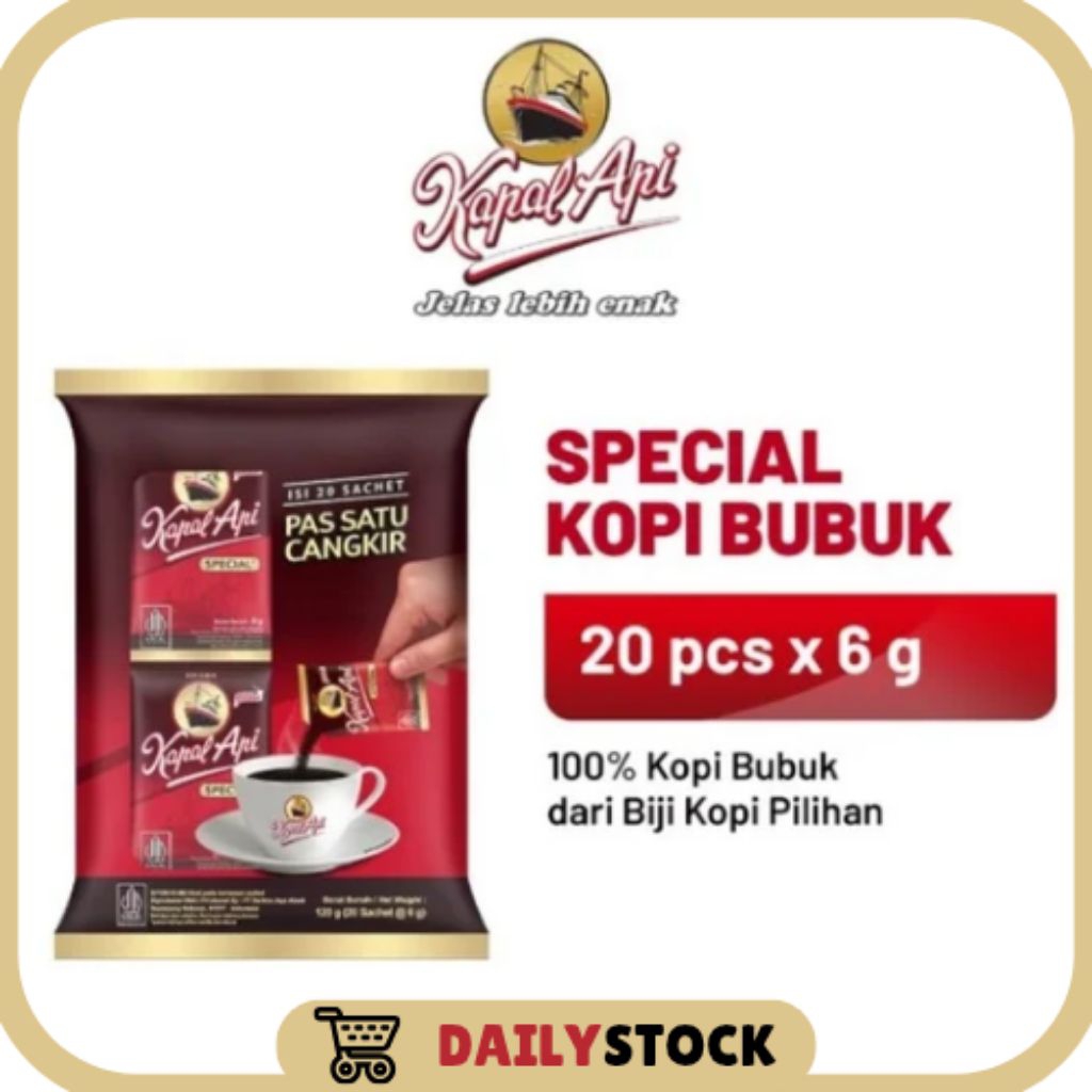 Jual Kapal Api Special 20 sachet @6gr | Shopee Indonesia