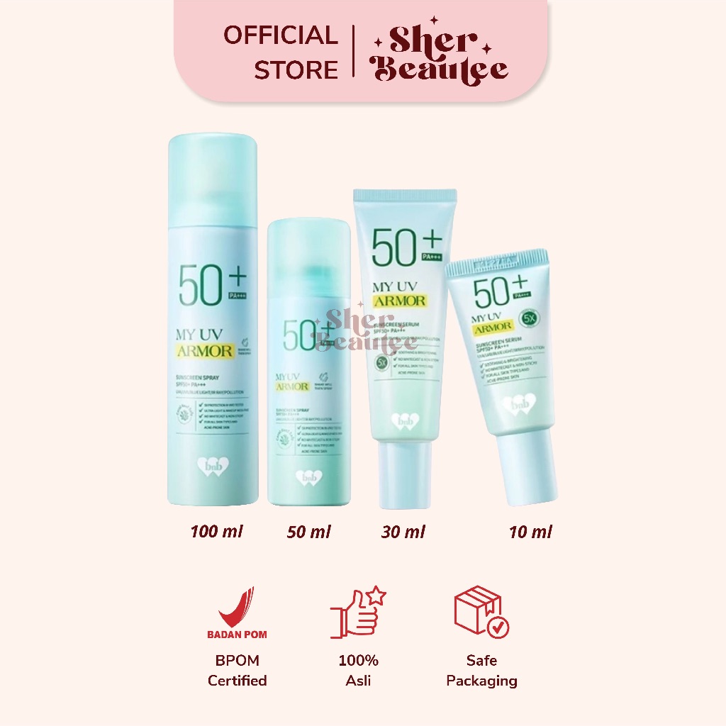 Jual BNB barenbliss My UV Armor Spray | Serum Sunscreen SPF 50 PA ...