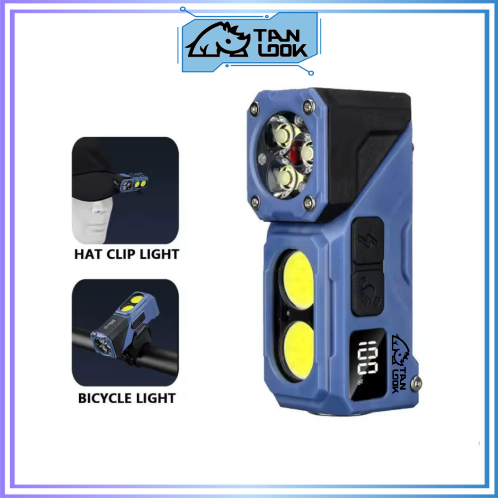 Jual TANLOOK Senter LED Kepala mini model T615 berputar / Senter Kepala ...