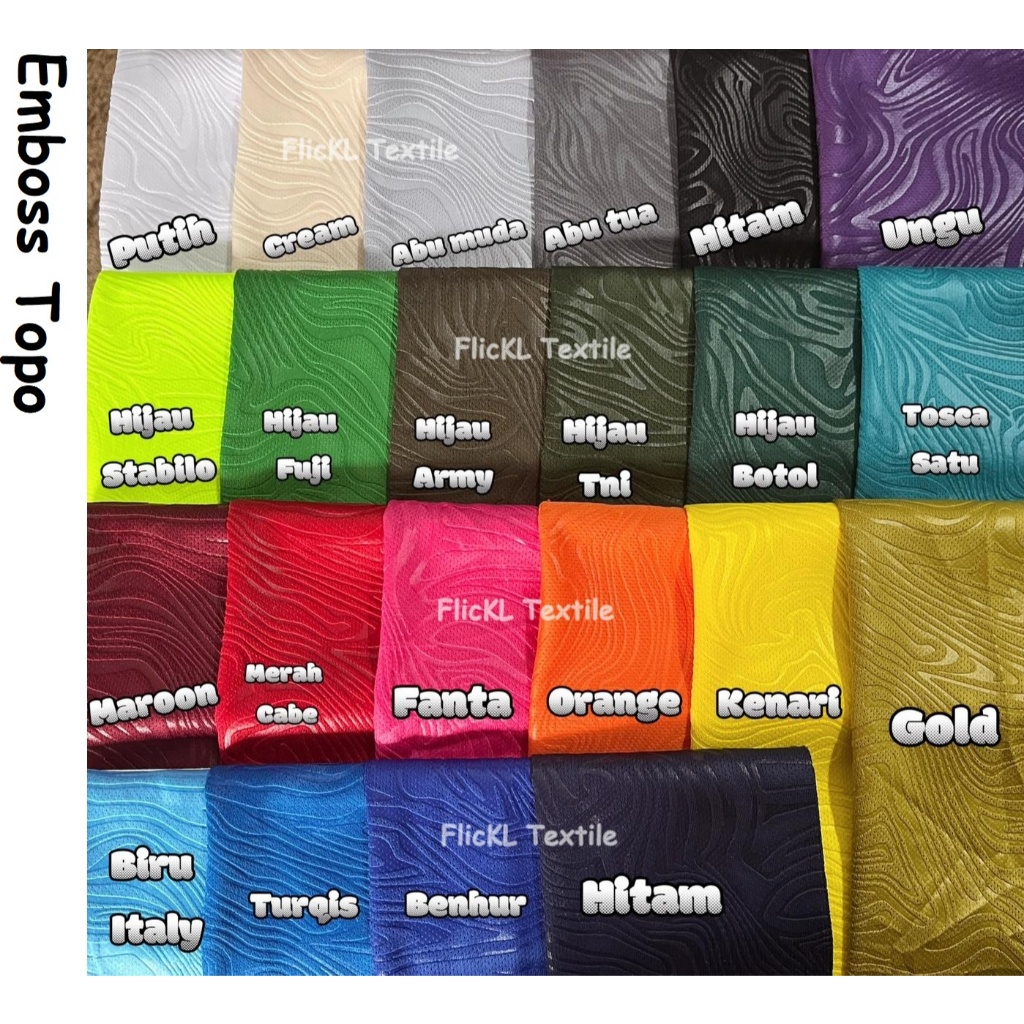 Jual Kain Jersey Emboss Topo Dryfit Embos Topograf Embos Straw Embos ...