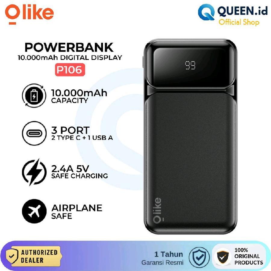 Jual Olike P106 Powerbank 10000mAh USB + TYPE C 10.000 mAh Power Bank ...
