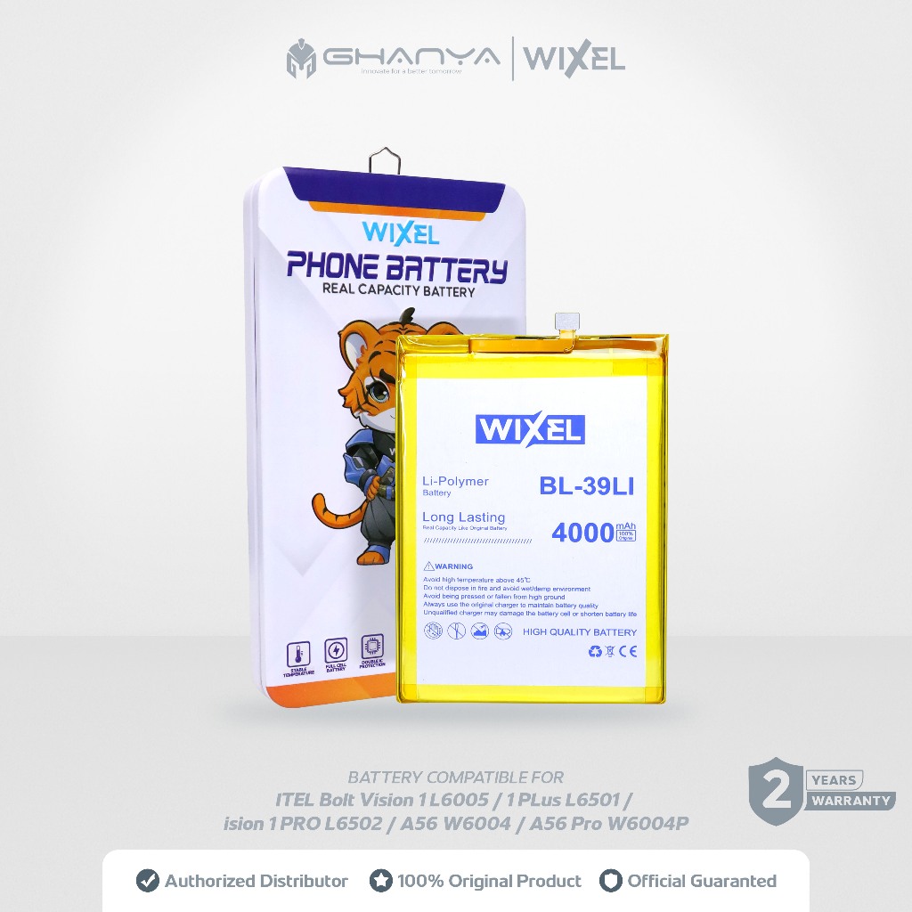 Jual WIXEL Baterai BL-39LI BL39LI Itel Vision 1 L6005 / Vision 1 Pro L6502 / Vision 2 L6503 Real ...