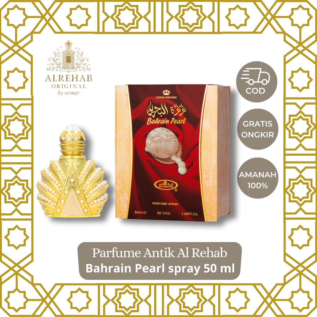 Jual parfum bahrain pearl spray 50ml al rehab-parfum arab Saudi ...