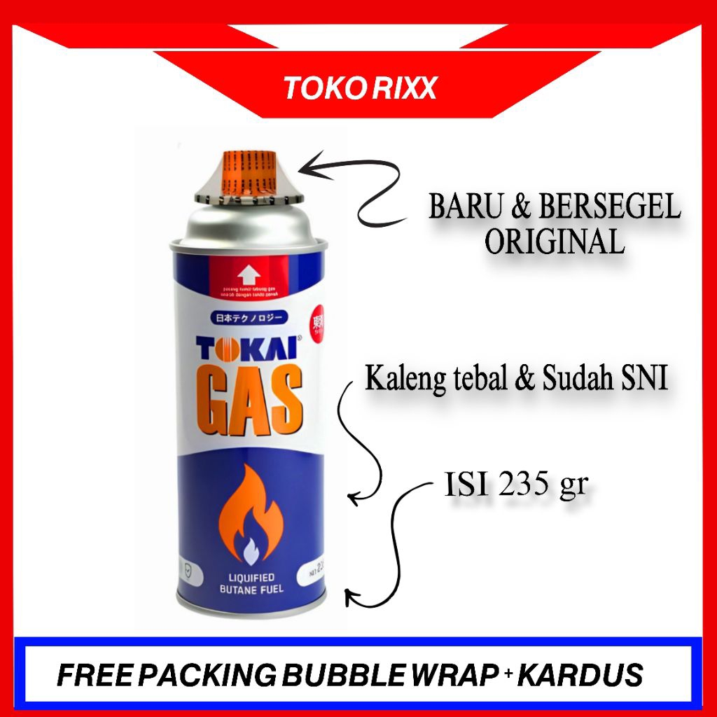 Jual GAS PORTABLE TOKAI ORIGINAL SEGEL | Shopee Indonesia