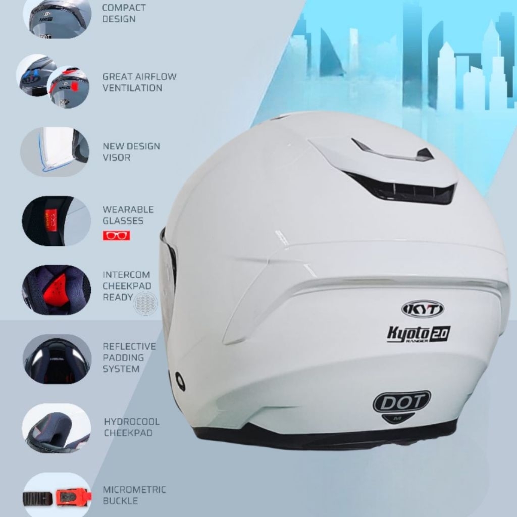 Jual Helm KYT Kyoto Ranger 2.0 Original KYT | Shopee Indonesia