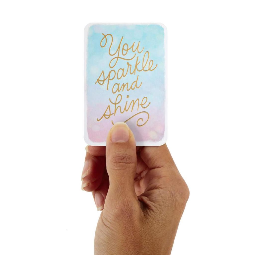 Jual MINI GREETING CARD- KARTU UCAPAN- HALLMARK- YOU SPARKLE AND SHINE ...