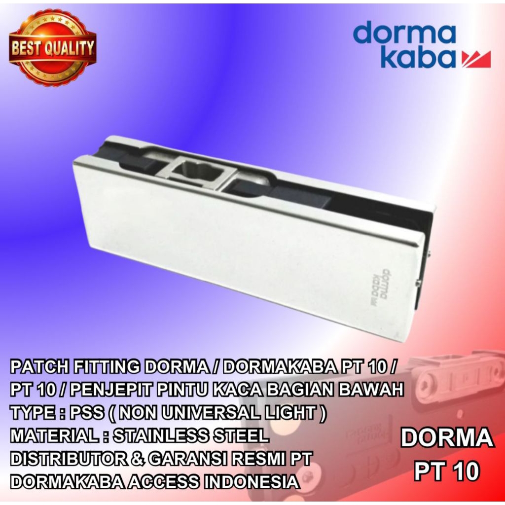 Jual Patch Fitting Dorma/DormaKaba/Dorma Kaba PT 10 / PT10 Penjepit ...