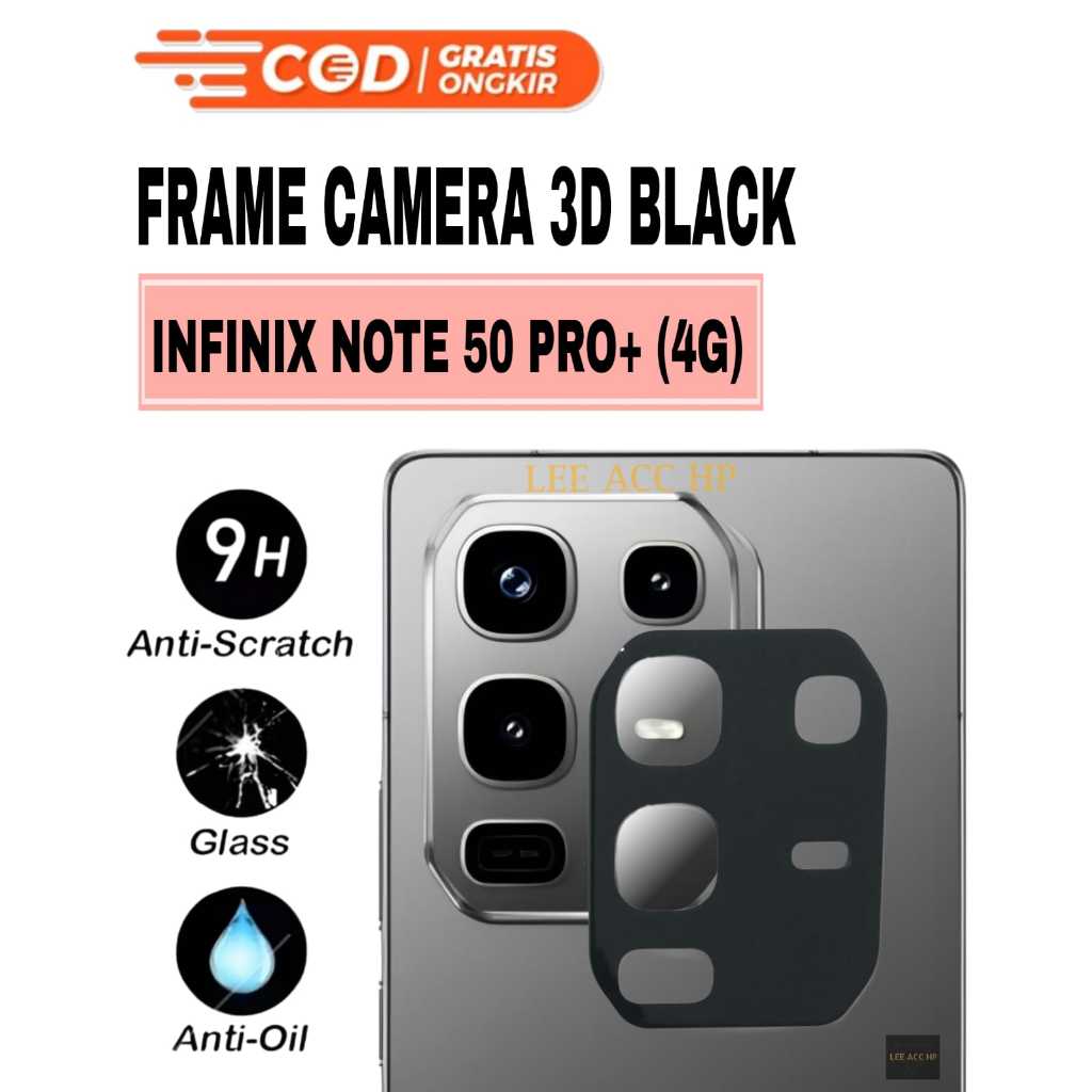 Jual FRAME KAMERA 3D BLACK UNTUK INFINIX HOT 50 (4G) / INF HOT 50 (5G ...