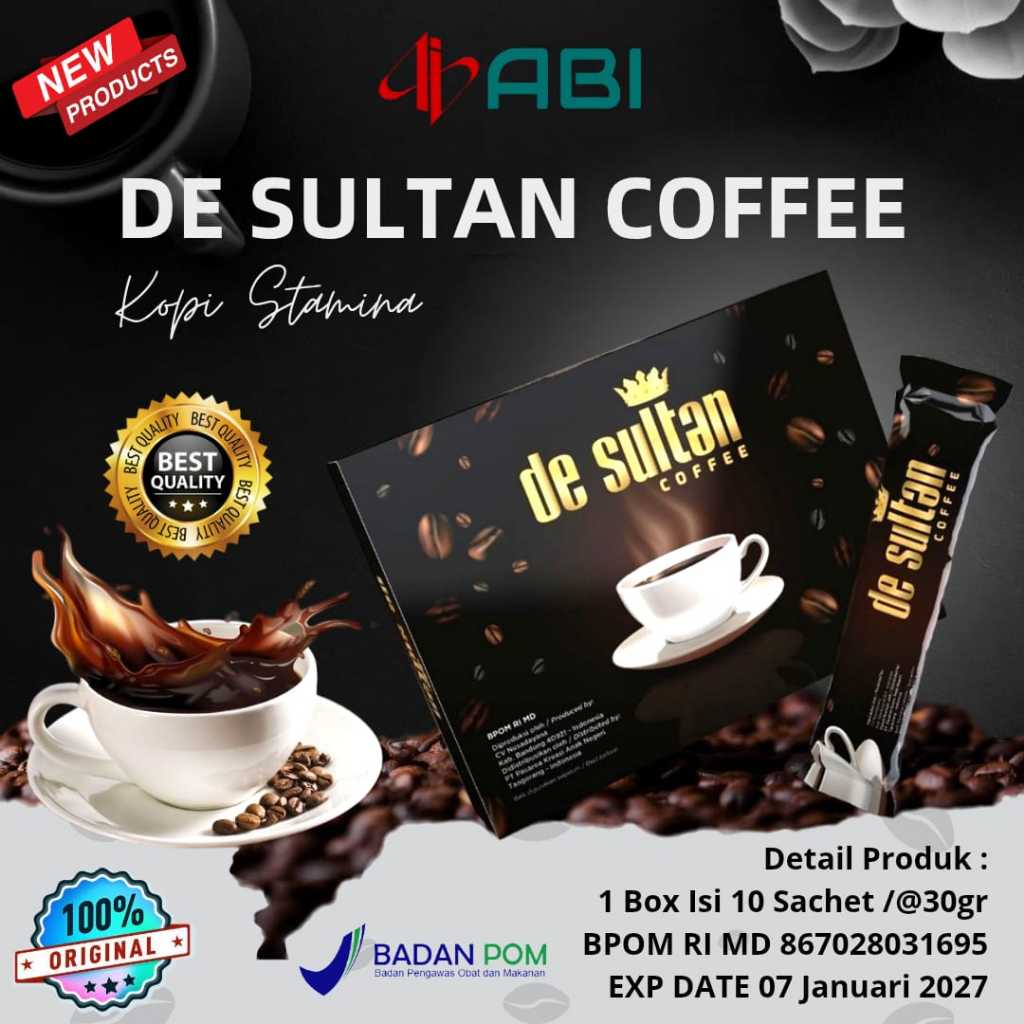 Jual DE SULTAN COFFEE 1 BOX ISI 10 SACHET ORIGINAL PT ABI | Shopee ...