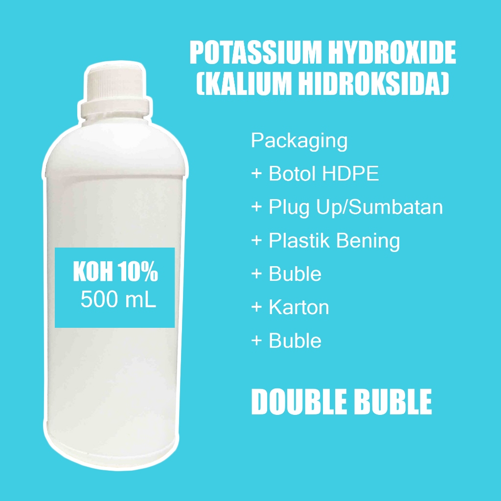 Jual Larutan KOH 10% 500ml / Kalium Hidroksida 10% 500 mL/ Potassium Hydroxide 10% 500 mL ...
